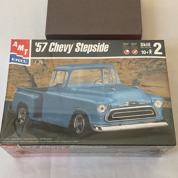 ERTL | Games | Amt 57 Chevy Stepside Model Kit Blue | Poshmark
